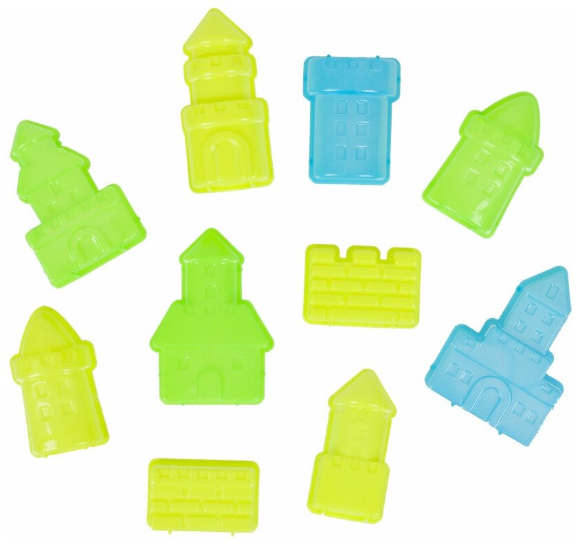 Hobbius NFX-03 Набор формочек для лепки 10 шт ассорти пластиковые формы для детской лепки