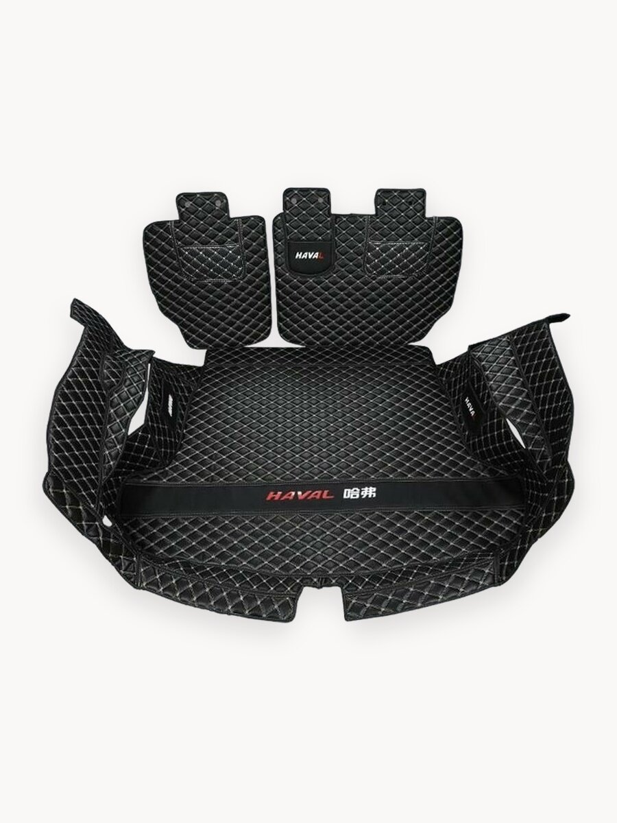 Комплект 3D ковров в багажник Haval M6 / Хавал М6 2023-2024г. в