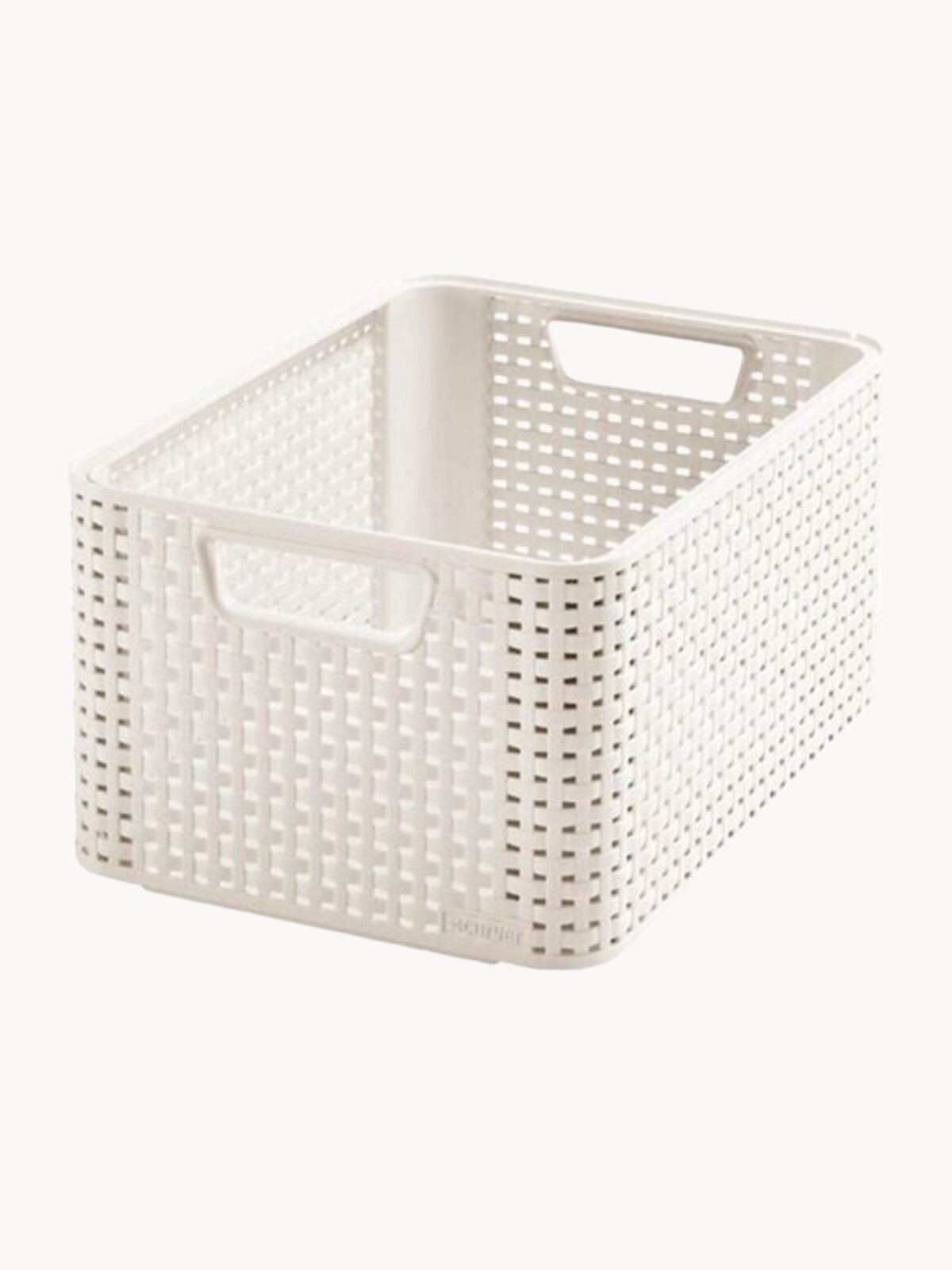 Корзинка-органайзер для хранения вещей/одежды/обуви, пластиковая с ручками для гардеробной, Curver STYLE M - 18 литров