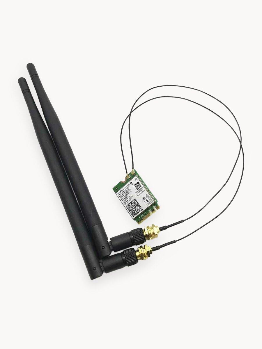 Bluetooth+Wi-Fi адаптер Intel 9260NGW. AC m2 с двумя антеннами для компьютера
