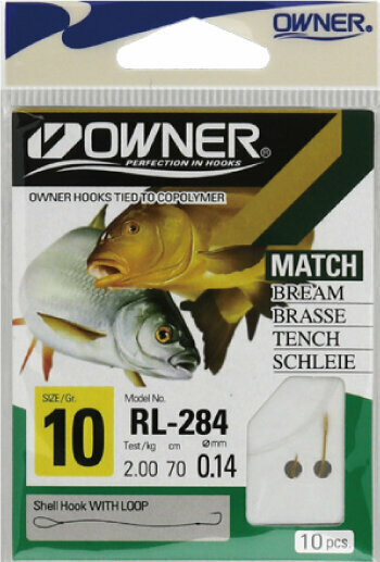 Крючок с поводком Owner S-284 16-0.09