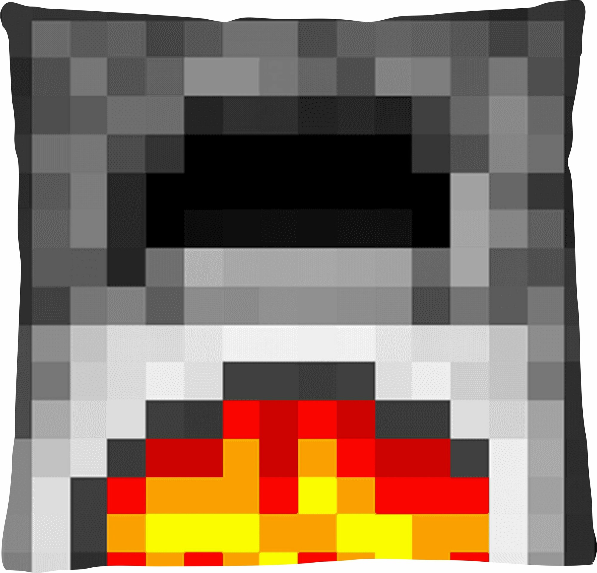 Подушка квадратная Печь Майнкрафт