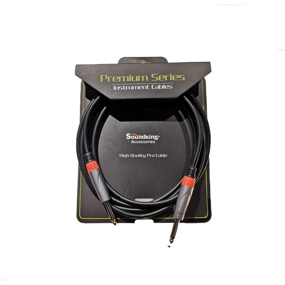 Кабель инструментальный, 3 м, Soundking BJJ019-3M, моно, прямой-прямой