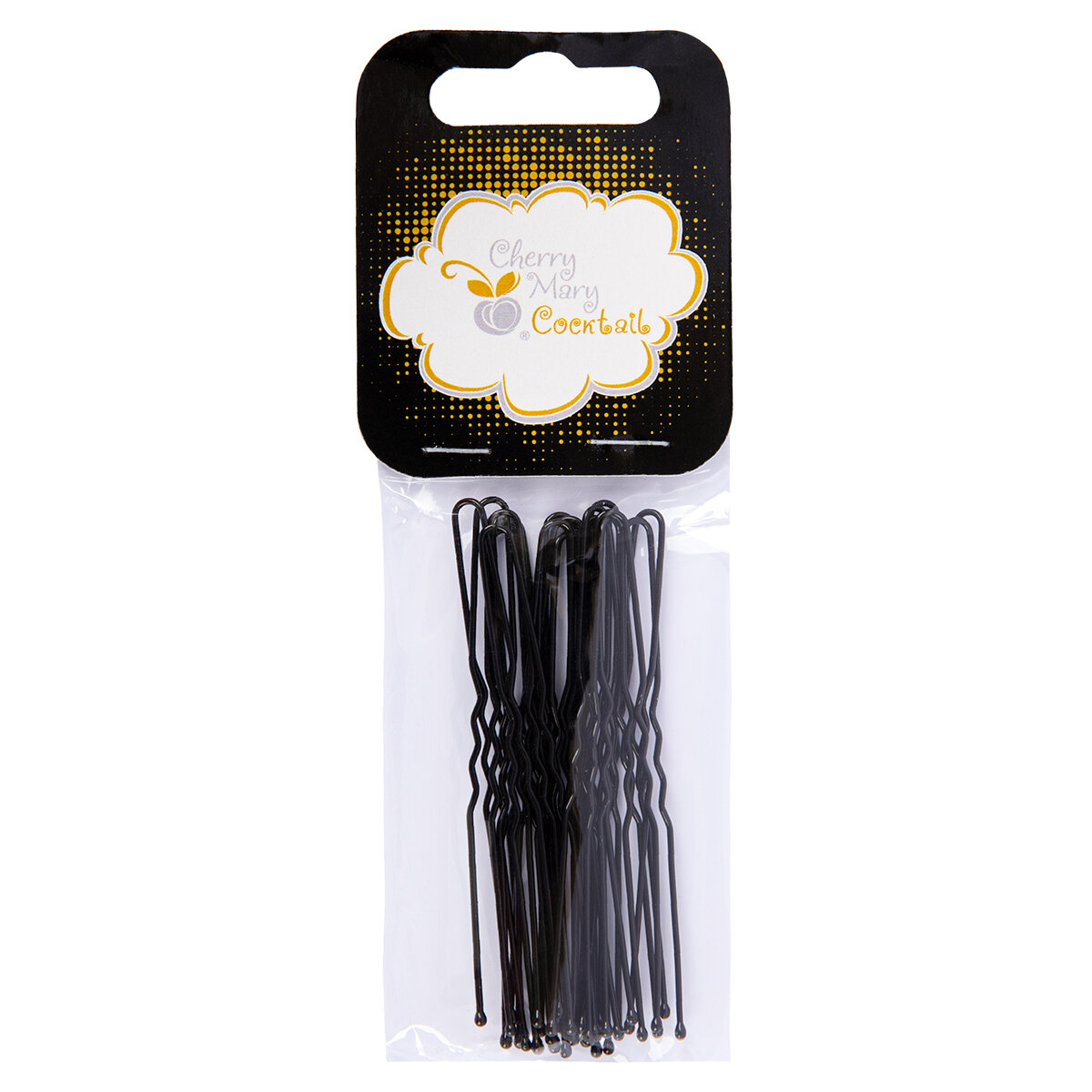CHERRY MARY VZ07031 Набор шпилек для волос 7.5 см, 20 шт, №01, чёрный, для укладки