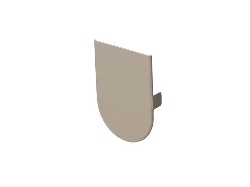 Накладка декоративная для скрытых петель, 120x30 мм, алюминий, никель матовый, 4 шт