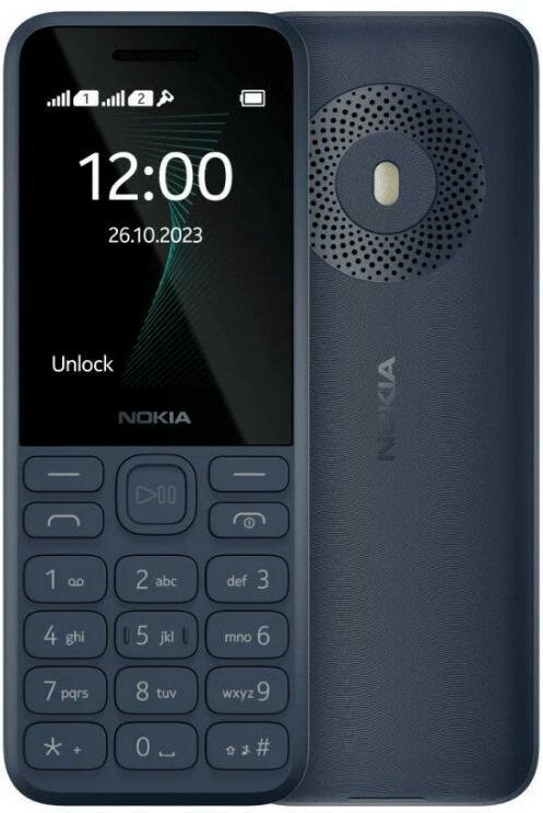 Мобильный телефон Nokia 130 DS TA-1576 (2023) Темно-синий 2 sim 2.4″ цветной GSM 1450 mAh