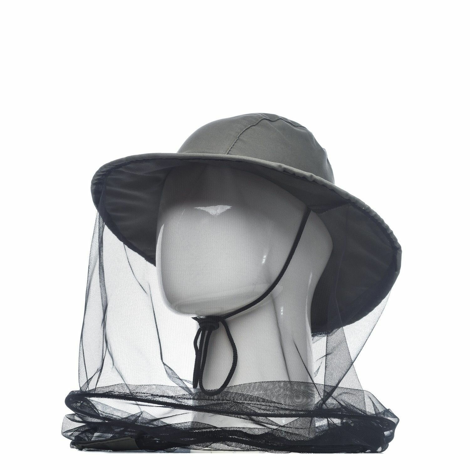 Панама-накомарник с кольцом Huntsman Антигнус ткань Cotton цвет Хаки, р.58