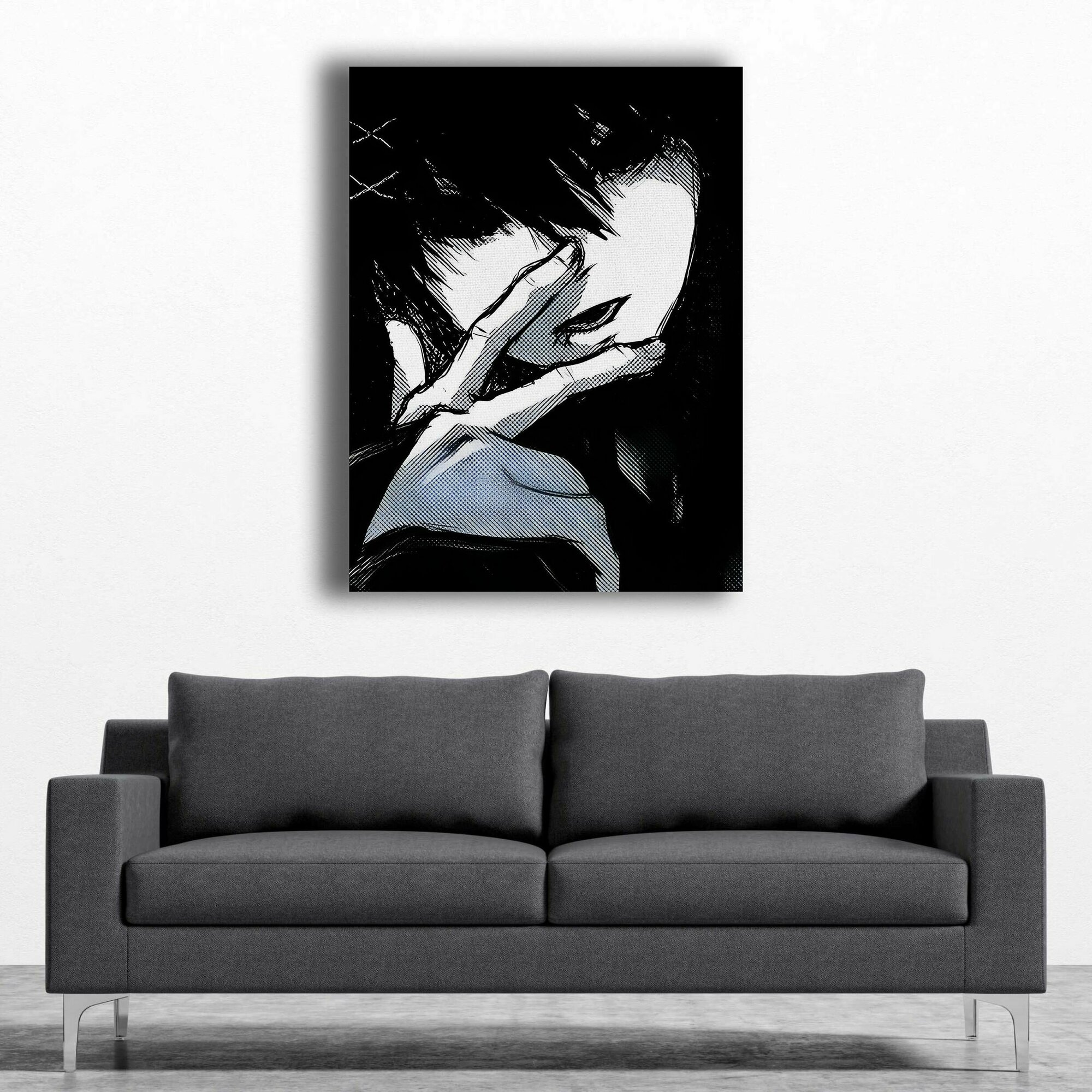 Интерьерная картина на холсте / dead inside / zxc 50*70