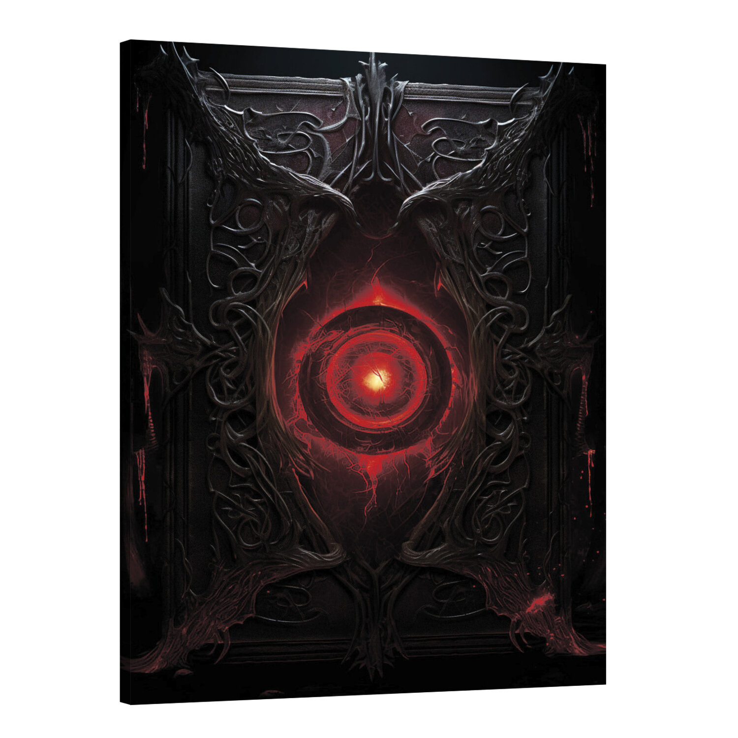 Интерьерная картина 50х70 "Гримуар: проклятое зеркало"