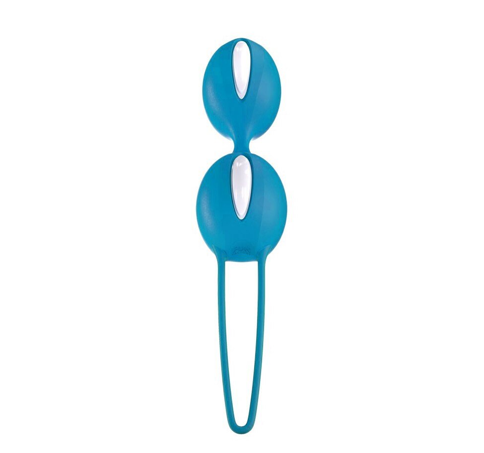 Вагинальные шарики Fun Factory Smartballs Teneo Duo, рельефные, с смещенным центром, силикон