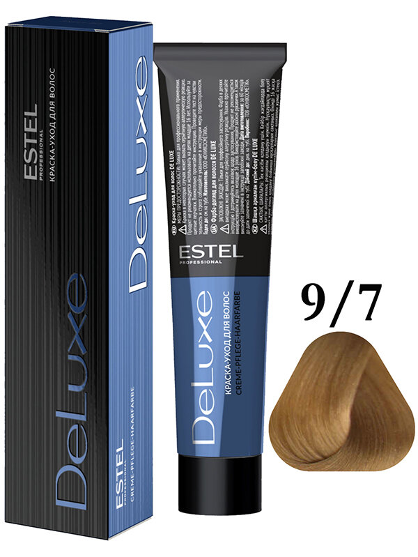 9/7 Краска-уход De Luxe, блондин коричневый