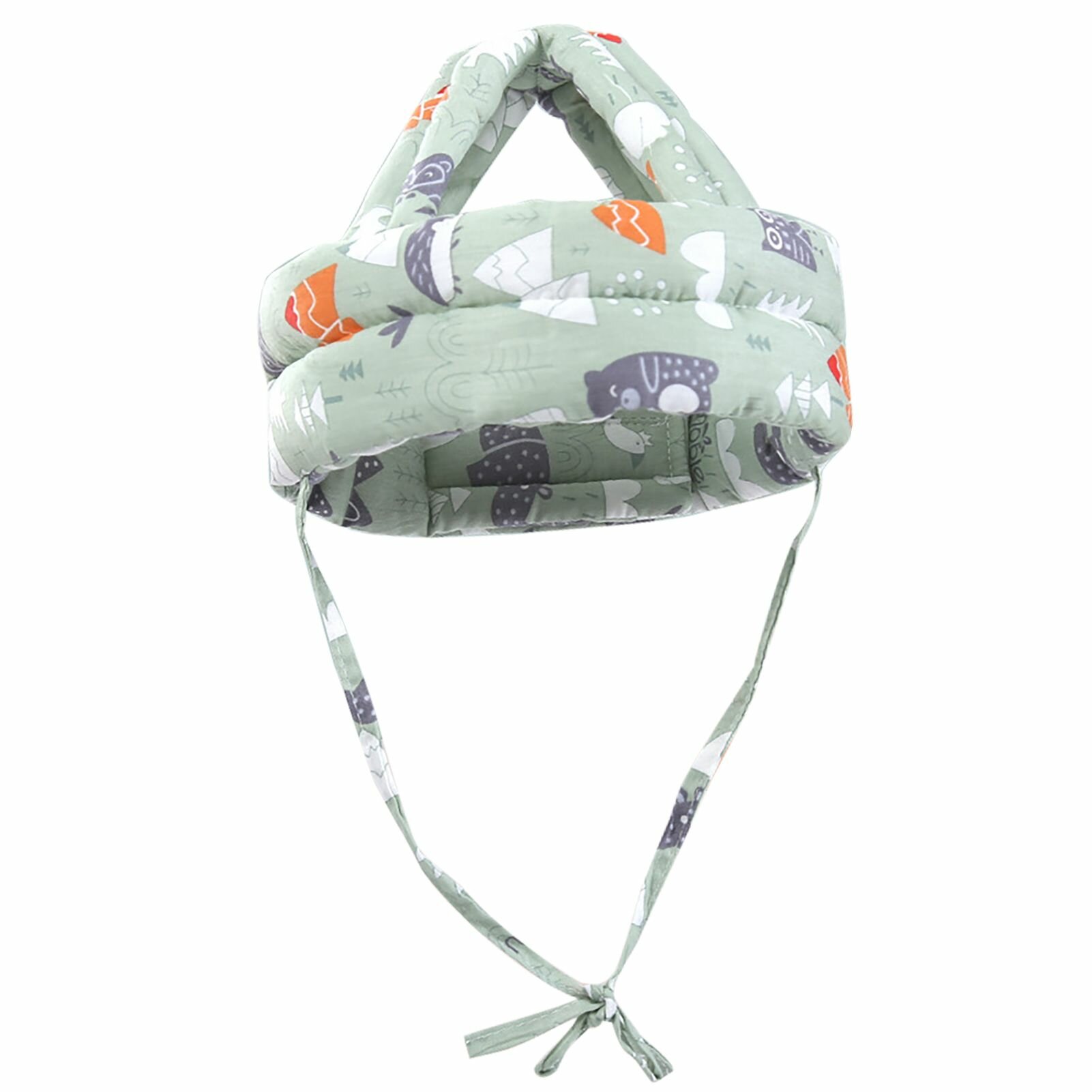 Детский защитный шлем, подушка для головы, защита бампера, детский мягкий шлем для бега, ходьбы, ползания, зеленый лес