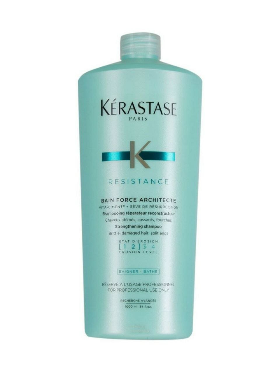 Укрепляющий шампунь для волос Kerastase Resistance Bain Ciment Force Architecte 1000 мл