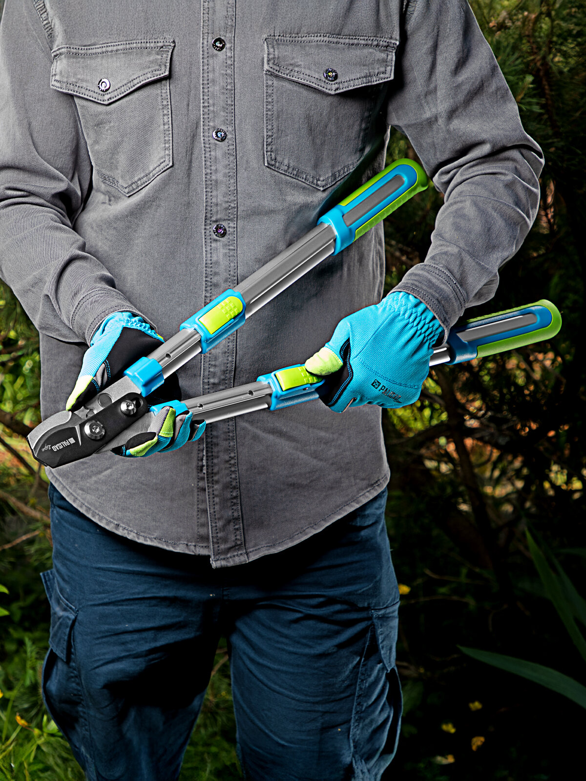 Сучкорез прямого реза Palisad 560-735 мм, телескопические алюминиевые рукоятки 60576