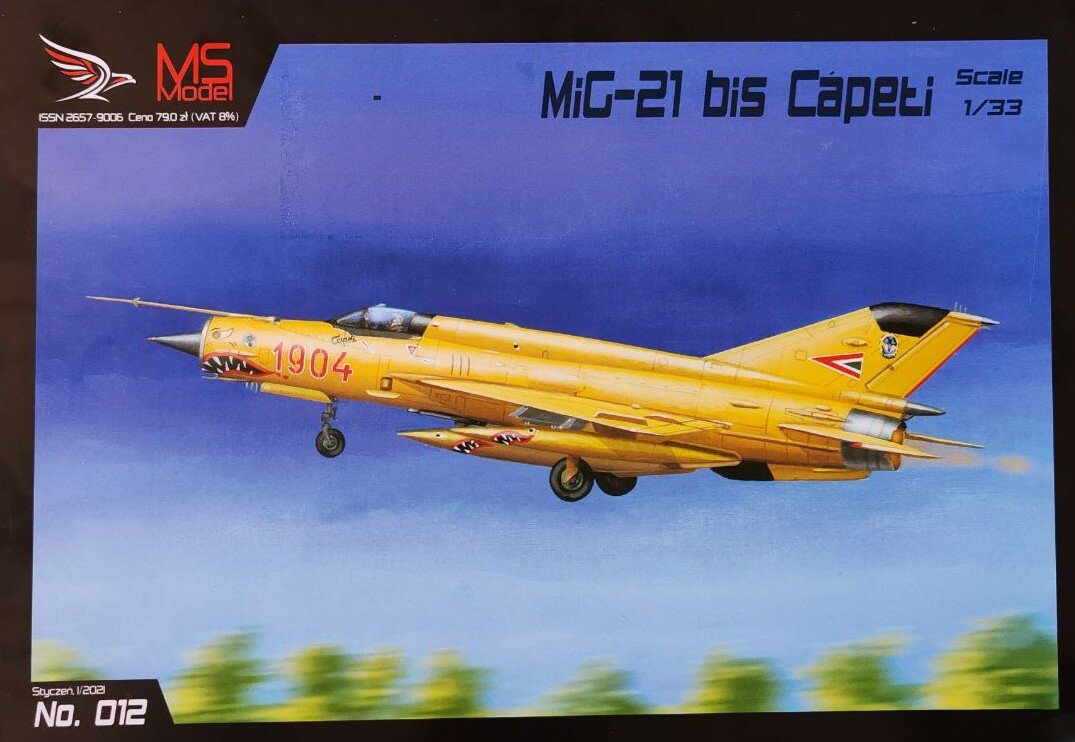 Сборная бумажная модель Истребитель МиГ-21бис - MSModel №12 (журнал)