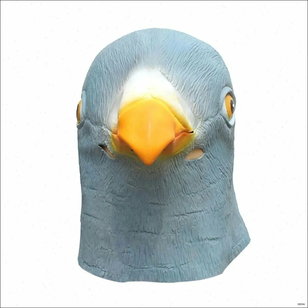 Латексная маска животного голубя на Хэллоуин