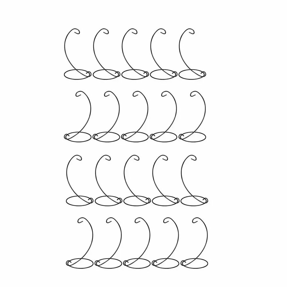 Держатели для украшений из прозон Серый, 20pcs