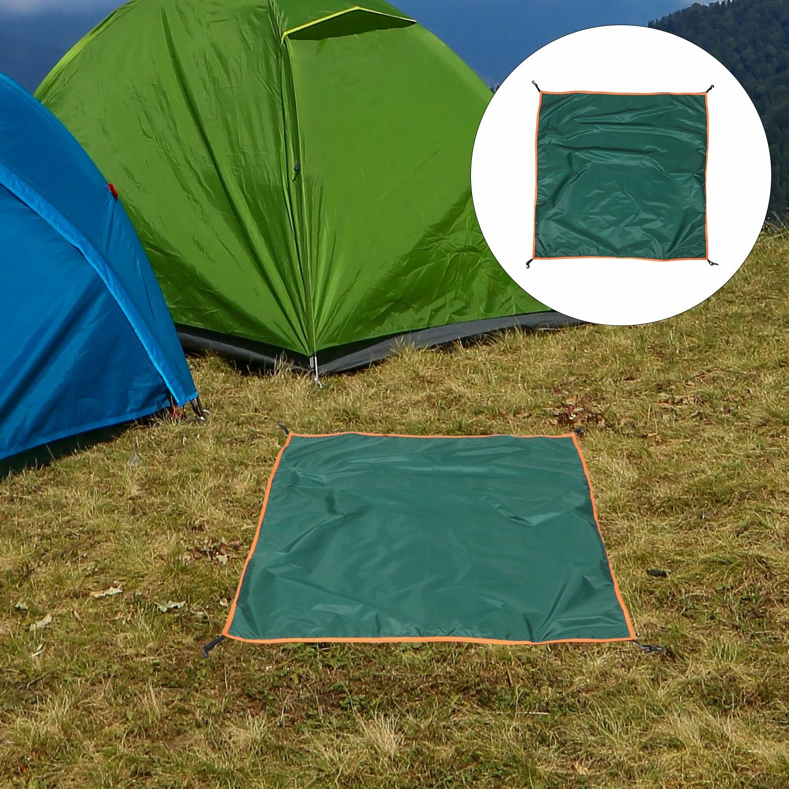 Водонепроницаемый тентовый чехол из стекловолокна зелёного цвета для уличного использования
