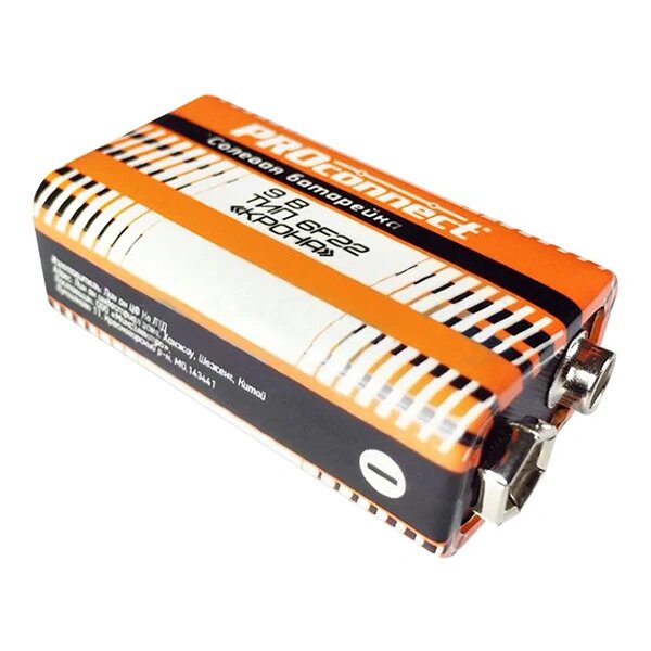 Батарея Proconnect крона 9 В 6F22