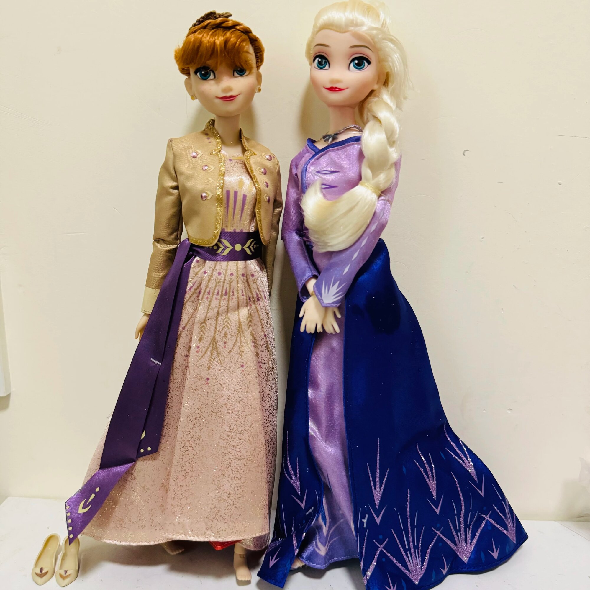 28 см, 2 шт, оригинальные куклы, белые кофейные красивые длинные волосы, 13 суставов, фиолетовый костюм, редкая кукла, старая кукла, лучший подарок