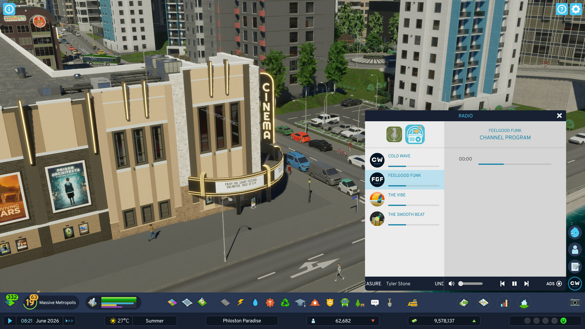 Cities: Skylines II - Feelgood Funk Radio DLC PC Steam Ключ • Активация Steam
