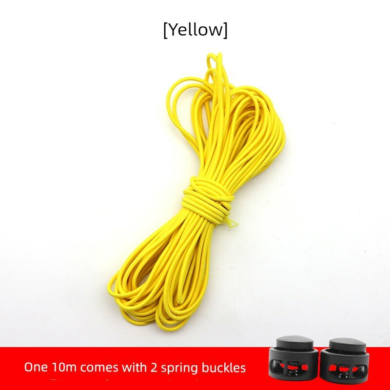 Аксессуары для круглой эластичной ленты, высокоэластичная резинка, тонкая эластичная веревка, аксессуары, черно-белая