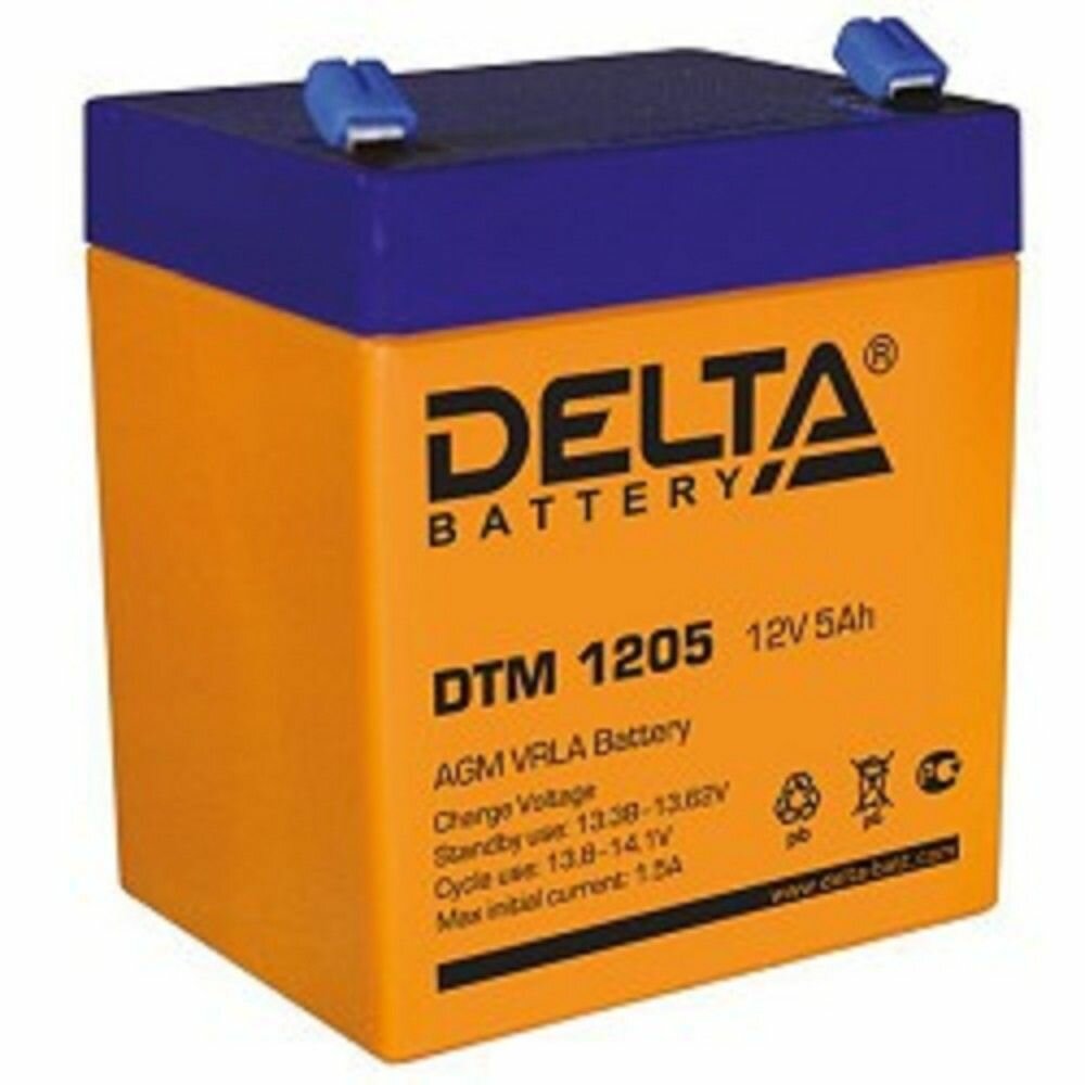 Delta DTM 1205 (5 А/ч, 12В) свинцово- кислотный аккумулятор