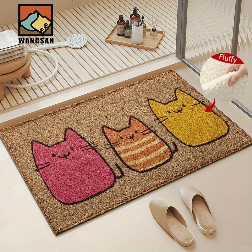 VIKAMA Cute Cat Rug коврик 50x80cm 20x31inch