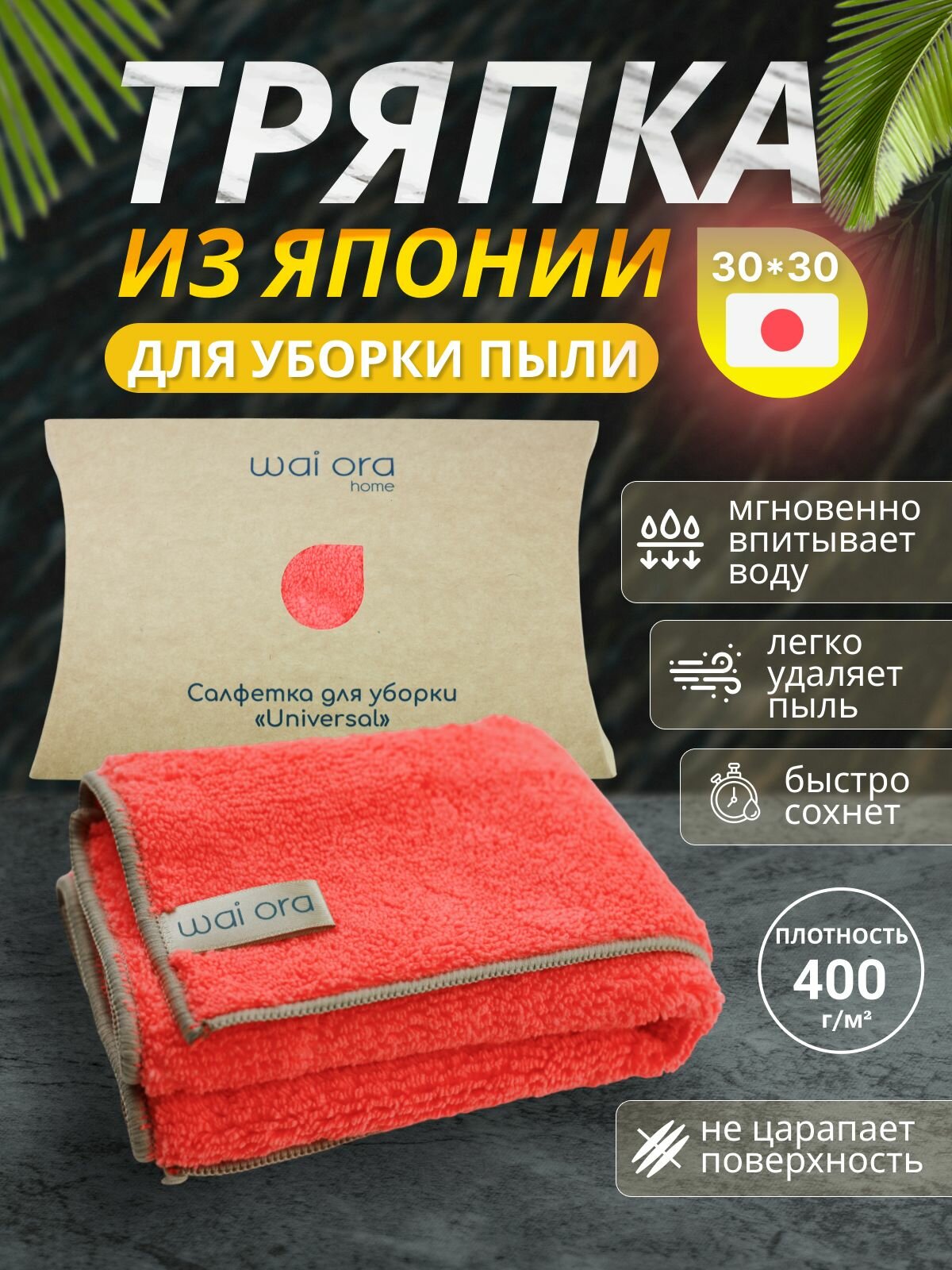Тряпка для пыли, салфетка для уборки, микрофибра антибактериальная.
