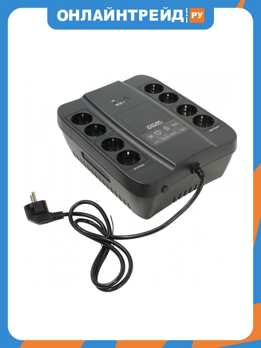 Источник бесперебойного питания Powercom Spider SPD-850N 510Вт 850ВА Black (SPD-850N)