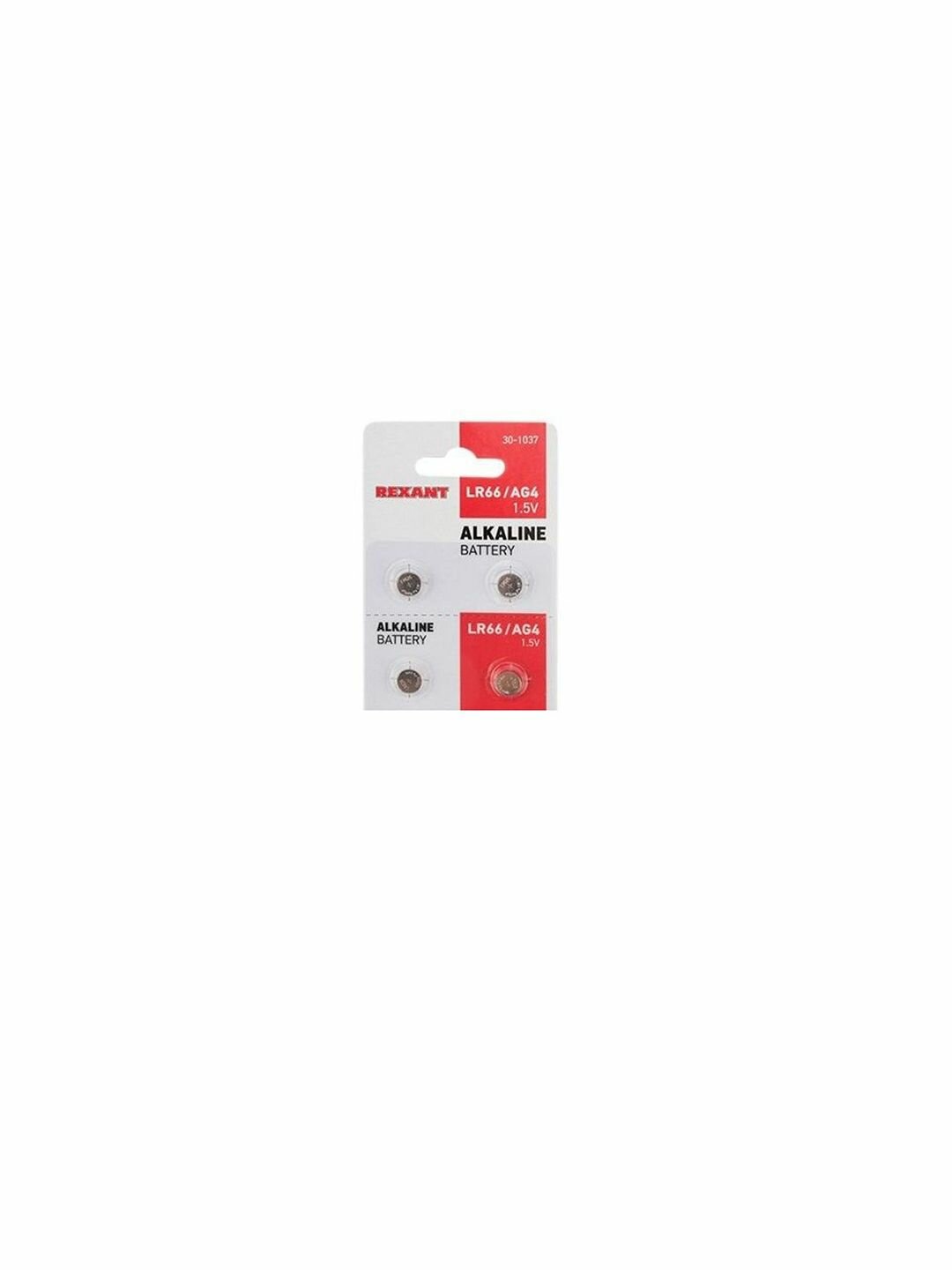 Батарейка алкалиновая REXANT Alkaline Battery AG4 1,5V 4 штуки 30-1037