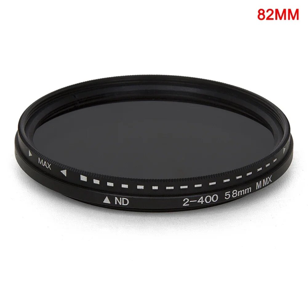 AUSUKY Переменный ND-фильтр 37/43/46/49/52/55/58/62/67/72/77/82 мм 82mm