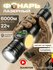Фонарь лазерный MANSTOR с магнитом, 6000м, 22ч, 9 режимов - powerbank для выжива...