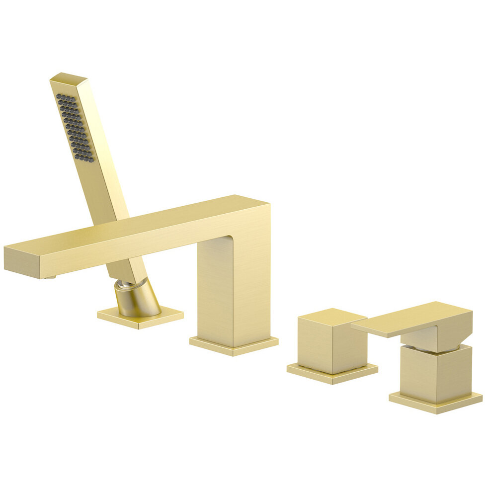 Смеситель на борт ванны Timo (Тимо) Selene золото матовое (2130/17Y)