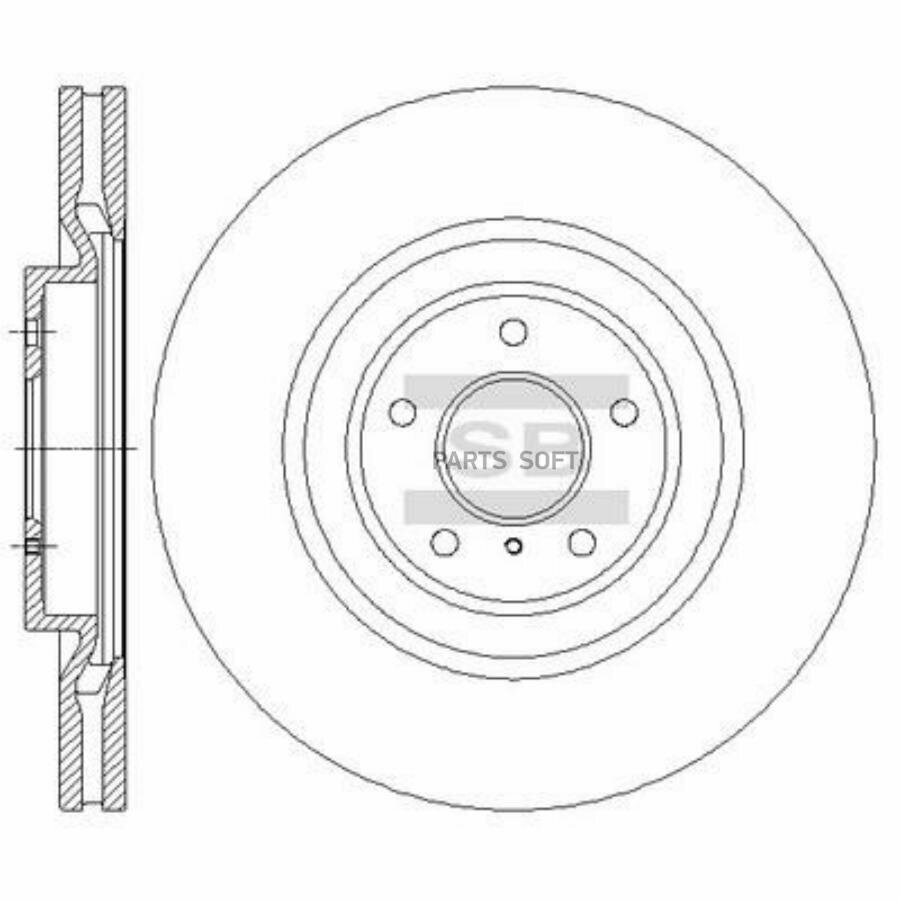 SANGSIN BRAKE SD4228 Диск тормозной передний Infiniti FX50 Q50 Q70 QX70 ()