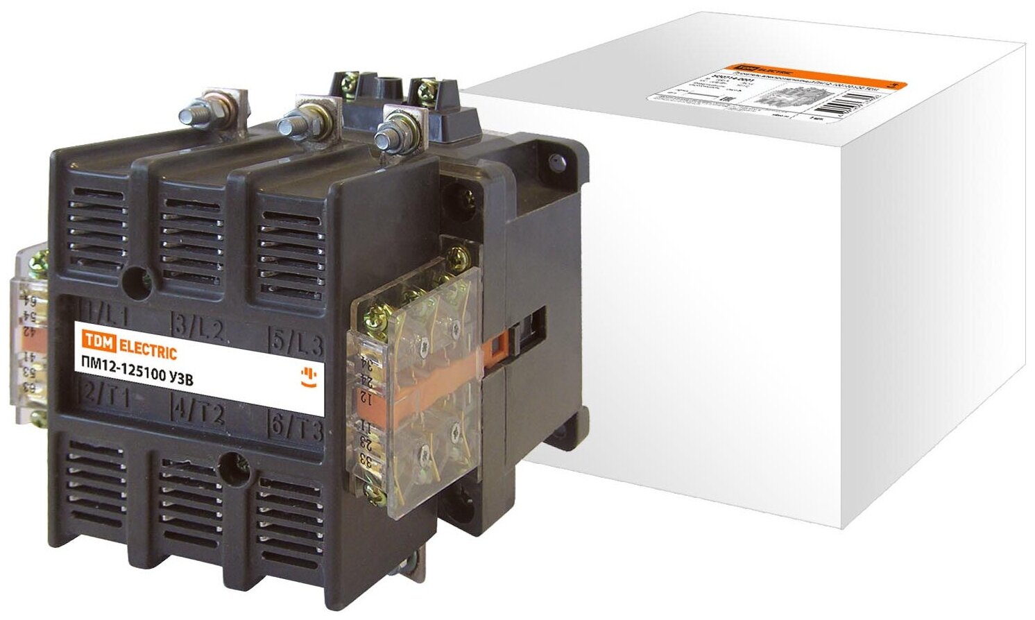 Пускатель электромагнитный ПМ12-125100 У3В 220В, TDM SQ0714-0022 (1 шт.)