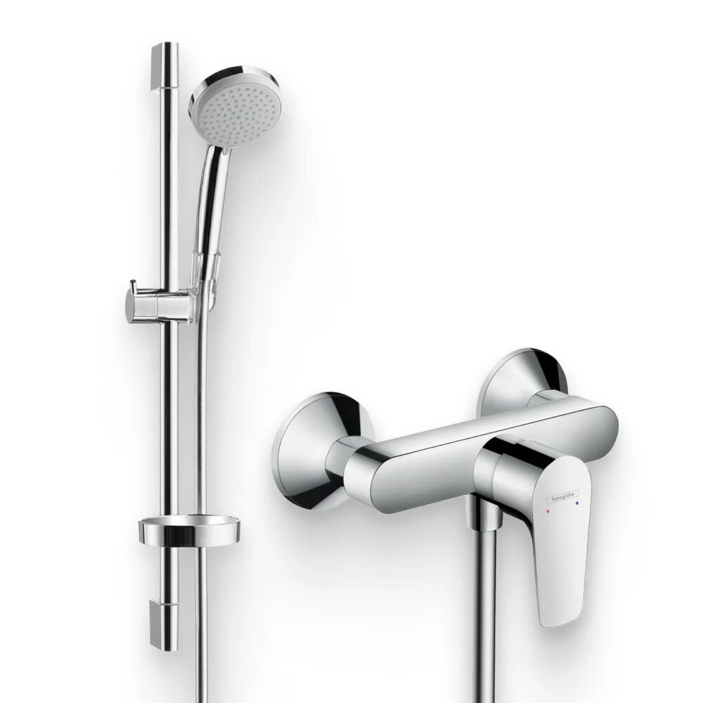 Душевой комплект Смеситель для душа Hansgrohe Talis E 71760000 глянцевый хром / Гарнитур Croma 100 Vario 27771000, Unica C