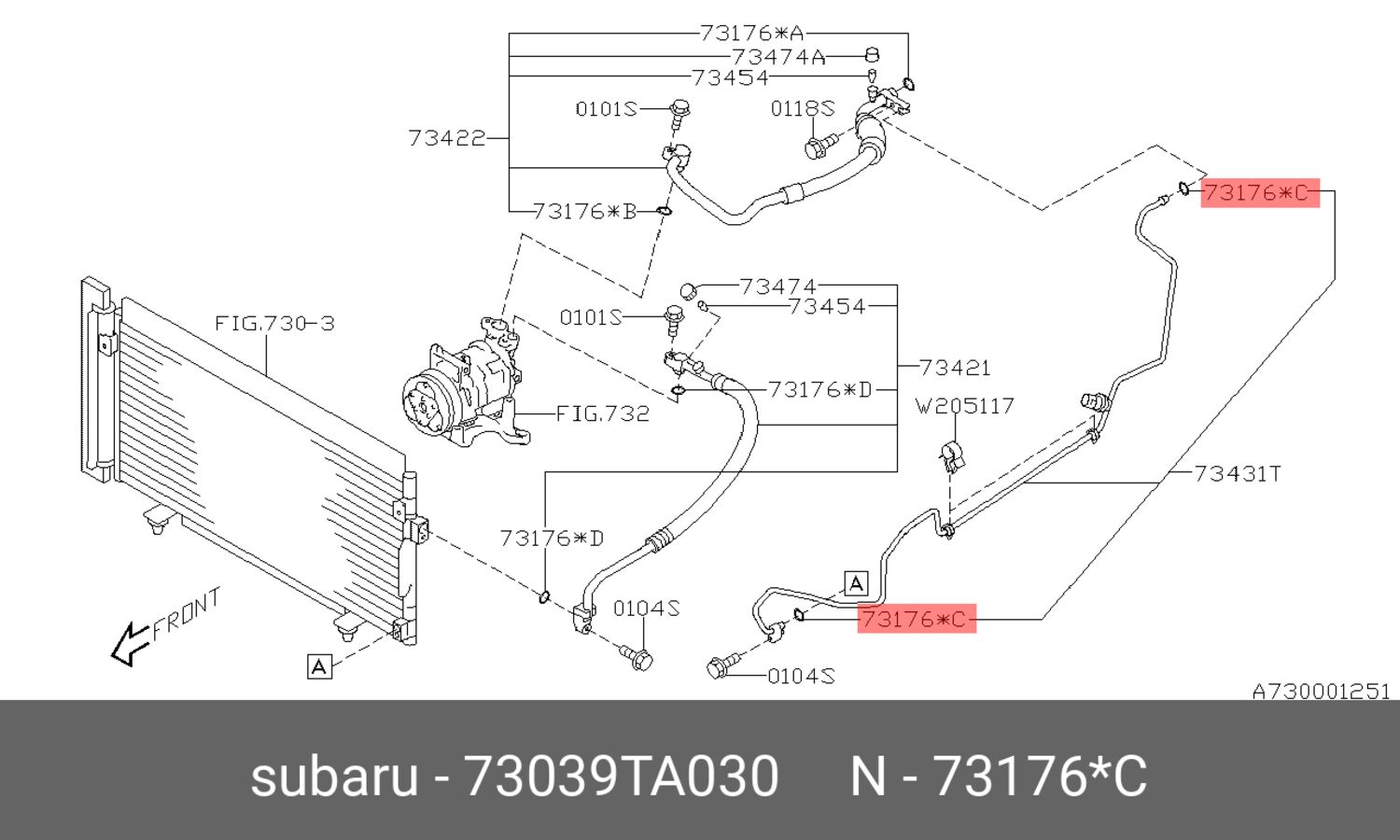 Кольцо Уплотнительное Org (SUBARU 73039TA030)
