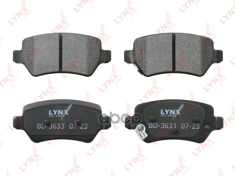 Колодки тормозные дисковые | зад | LYNXauto арт. BD3633