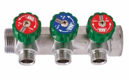 Коллектор Millennium 3/4" х1/2" на 3 выхода под евроконус. Арт. MKRK33412