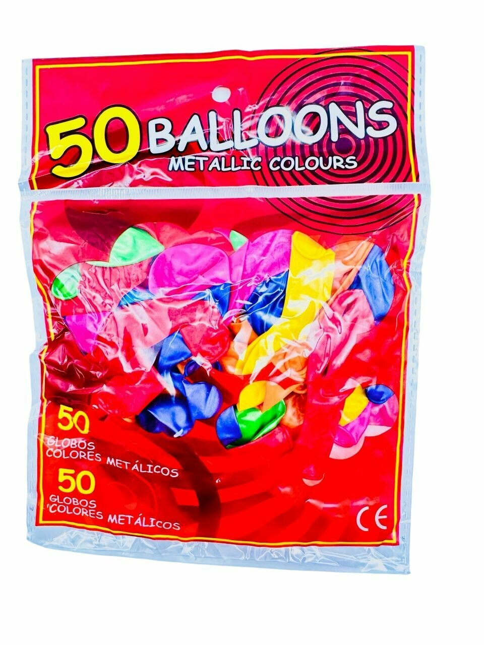 Воздушные шарики разноцветные Metallic Colours Balloons 25 шт