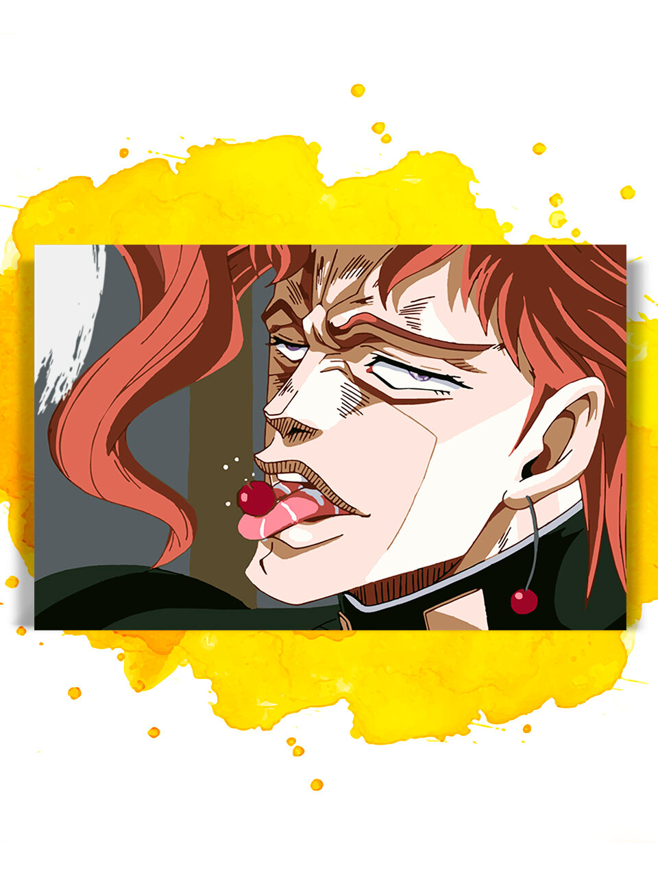 Картина по номерам на холсте Jojos Bizarre Adventure - Невероятные приключения ДжоДжо - Нориаки Какёин, 40 х 60 см