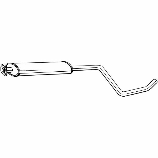 Средний глушитель выхлопных газов, BOSAL 284-611 (1 шт.)