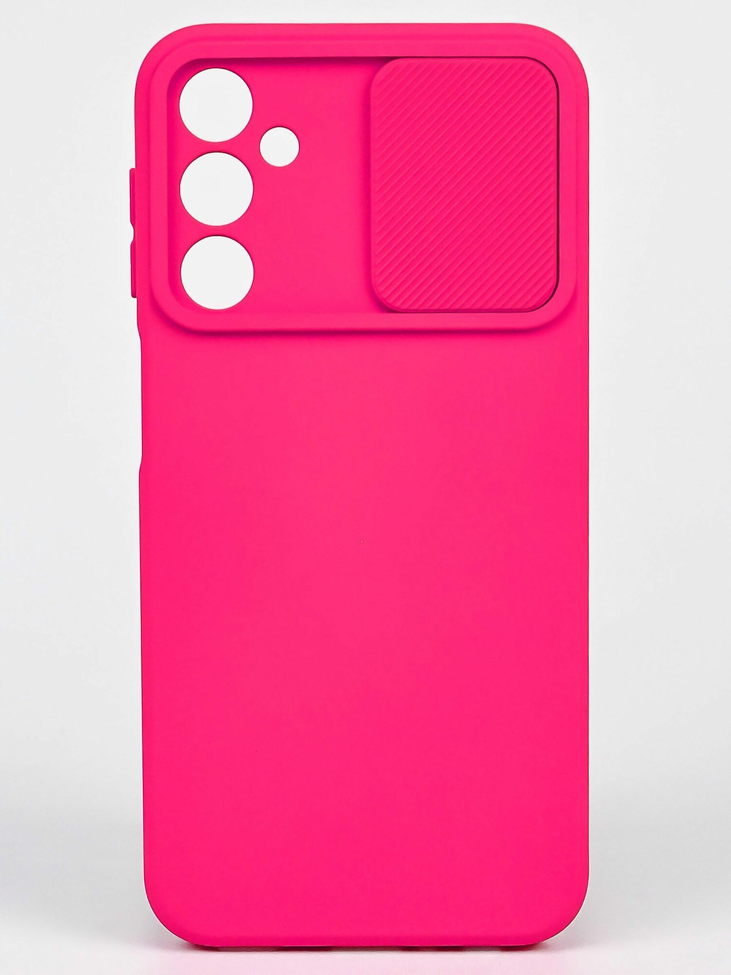 Силиконовый чехол бампер на Самсунг галакси А24 4G со шторкой, защитная противоударная накладка на телефон Samsung A24 4G с защитой камеры