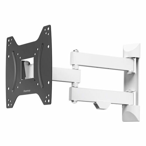 Кронштейн для телевизора HAMA Fullmotion, 19-48", настенный, поворот и наклон, черный / белый [00118084]