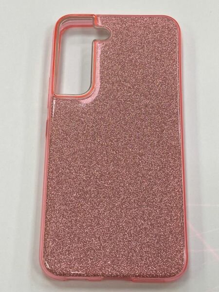 Накладка силиконовая Neypo Brilliant для Samsung Galaxy S22 розовые кристаллы
