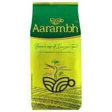 AARAMBH Flavoured Tea (аарамбх гранулированный черный чай с добавлением Тулси, Мулетхи, Имбиря и Кардамона - для иммунитета), 250 г.