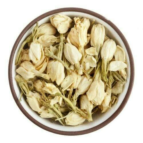 Жасмин белый Сушеный, ароматный цветочный напиток для улучшения настроения и спокойного сна, Золото Индии, 50 г.