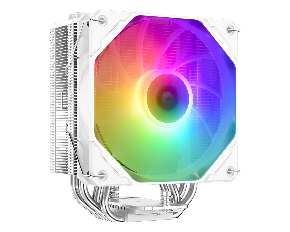 Кулер для процессора ID-COOLING SE-224-XTS ARGB WHITE, S-1700, TDP 220W, белый (SE-224-XTS ARGB WHITE)