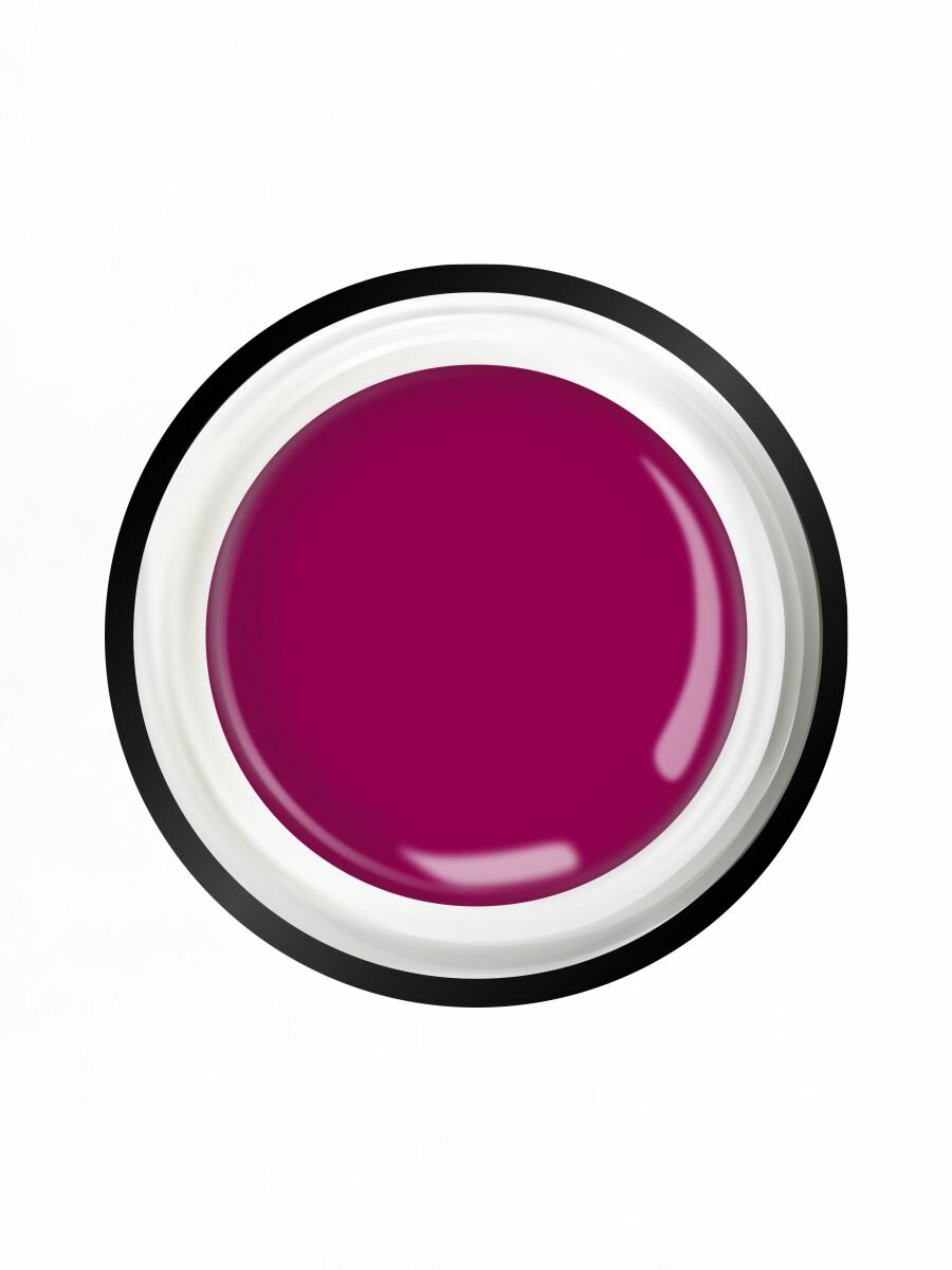 Nail Club Гель-краска с липким слоем бордовый GO-33 Pomade, 5 мл.